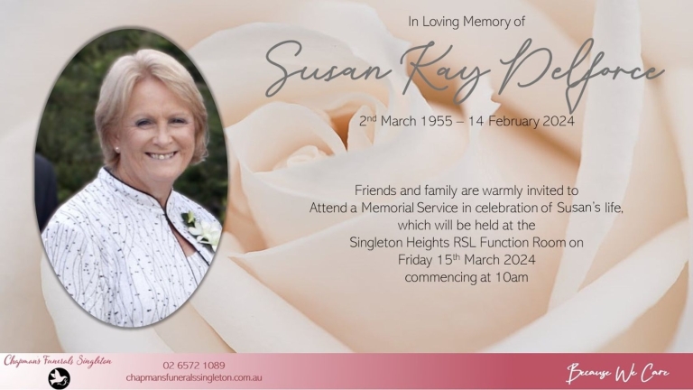 Susan Kay Delforce – Online Memorials