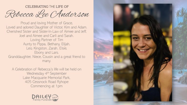Rebecca Lee Anderson – Online Memorials