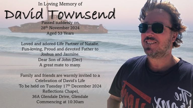 David TOWNSEND – Online Memorials