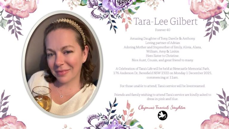 Tara-Lee GILBERT – Online Memorials