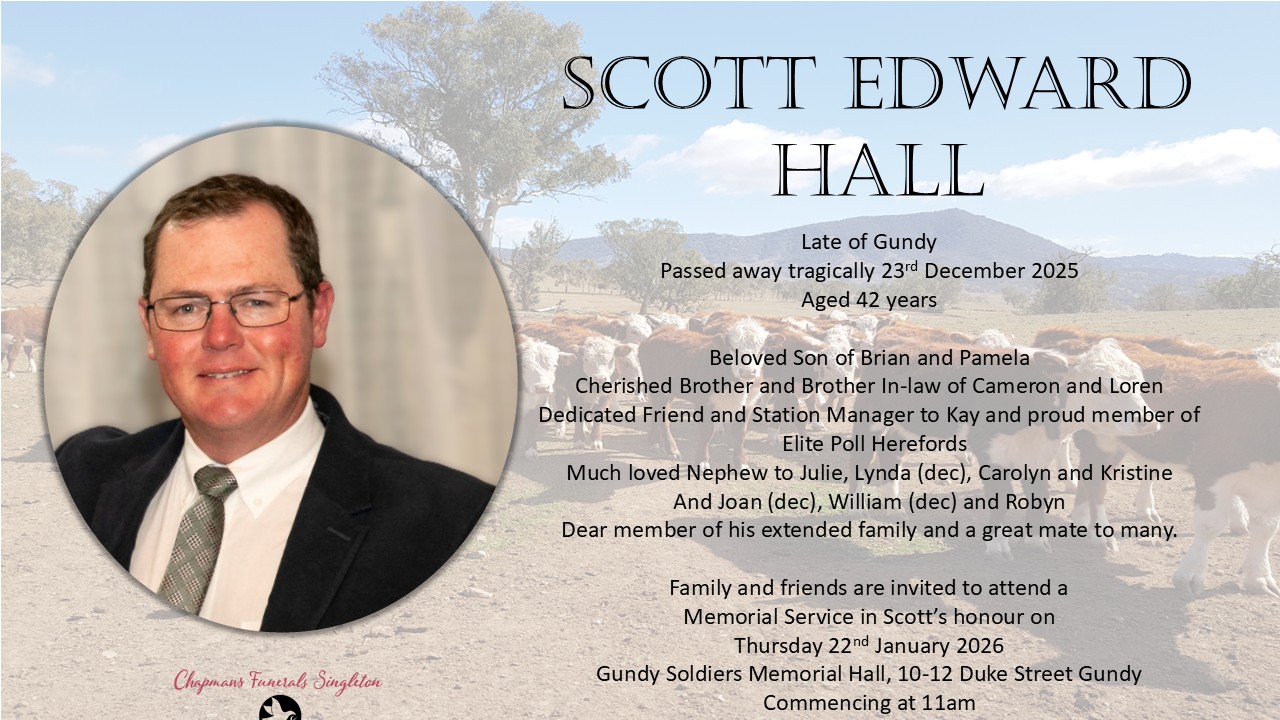 Scott Edward HALL – Online Memorials